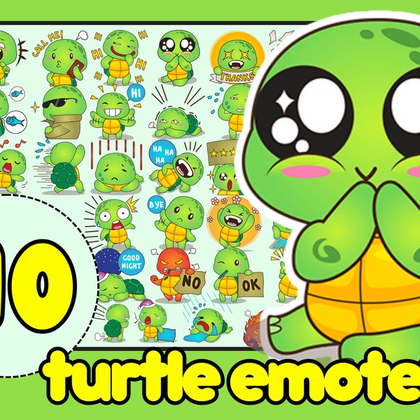 Twitch Animated Turtle Emote - Etsy