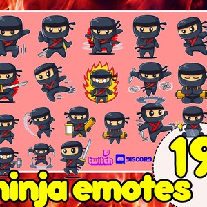 Ninja Emotes | Ninjatwitch Emotes | Halloween Twitch Emotes | Japan ...