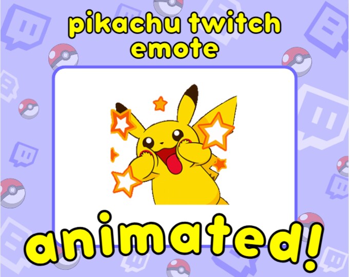 Pikachu Emotes, Pikachu Twitch Emotes, Animated Pikachu Emote, Cheap ...