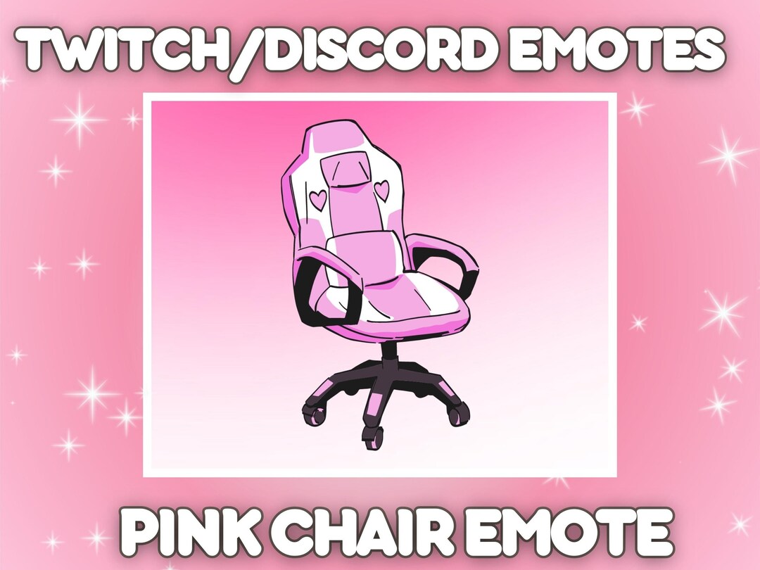 Pink Chair Emote, Pink Gaming Chair Emote, Twitch Discord Pink Gaming ...