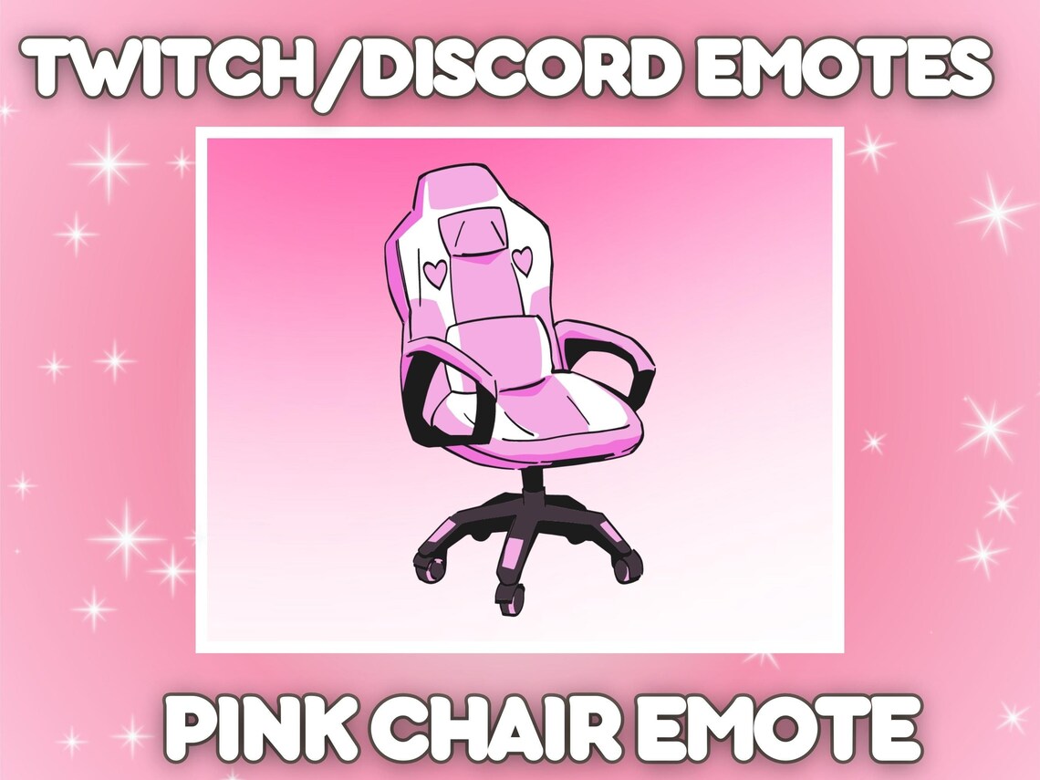 Pink Chair Emote, Pink Gaming Chair Emote, Twitch Discord Pink Gaming ...