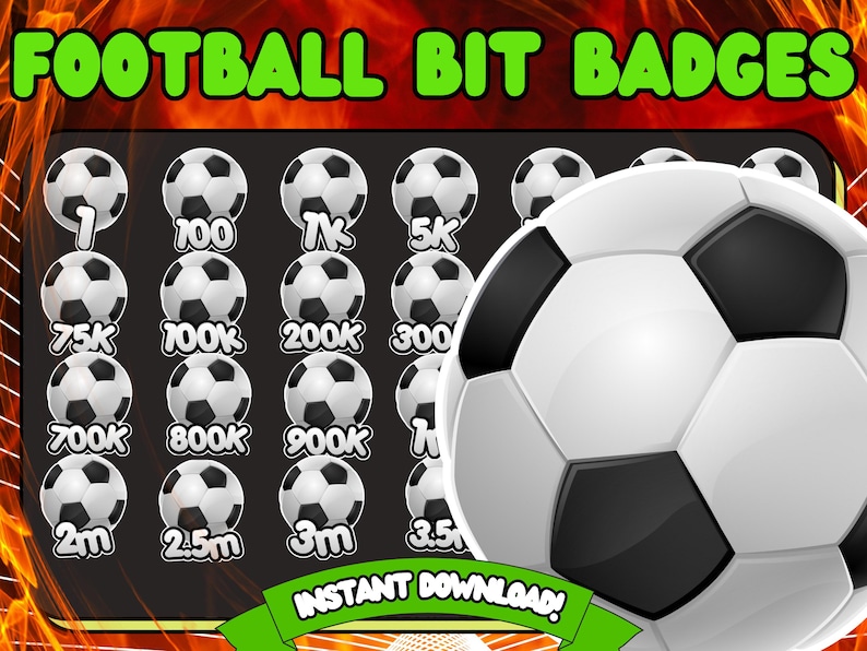 Soccer Bit Badges Sport Bit Badges, Twitch Soccer Emote, Cool Bit ...