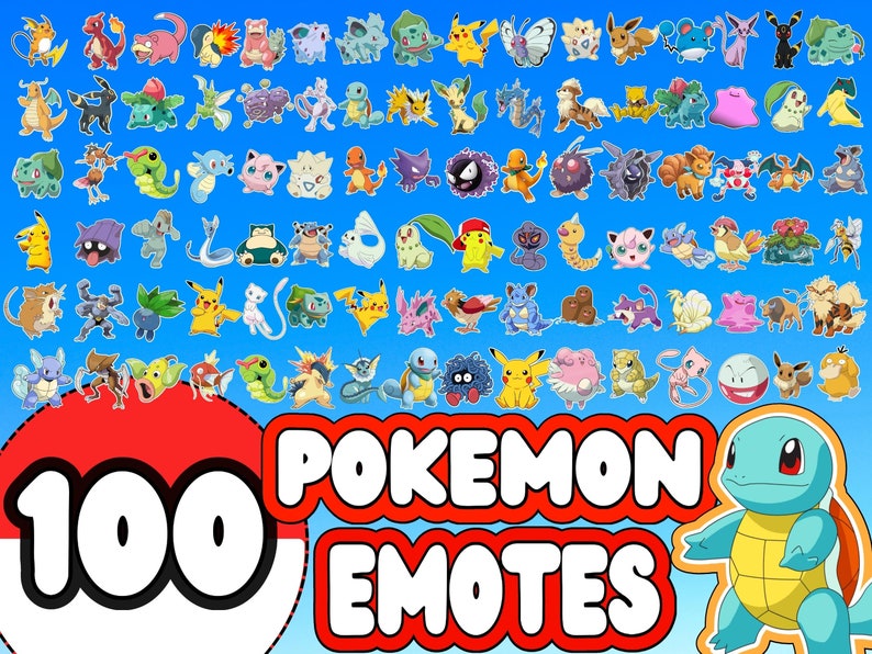 Pokemon Emotes, Pokemon Twitch Emotes, Cheap Pokemon Emotes Pokemon ...