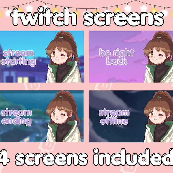 Anime Girl Overlay Starting Soon - Etsy