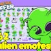 Alien Twitch Emotes, Cute Alien Emotes, UFO Emotes, Astronaut Discord ...