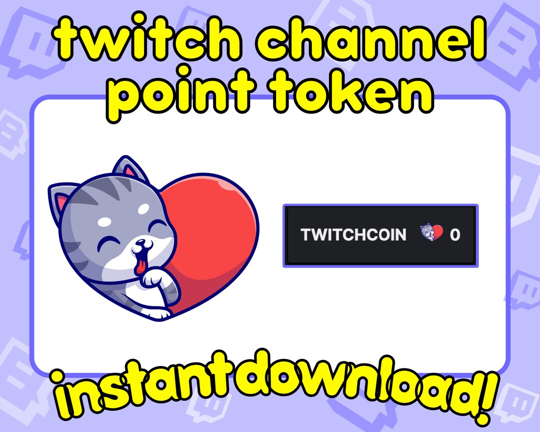 Cat Channel Point Twitch, Cat Twitch Channel Point Token, Cute Channel ...