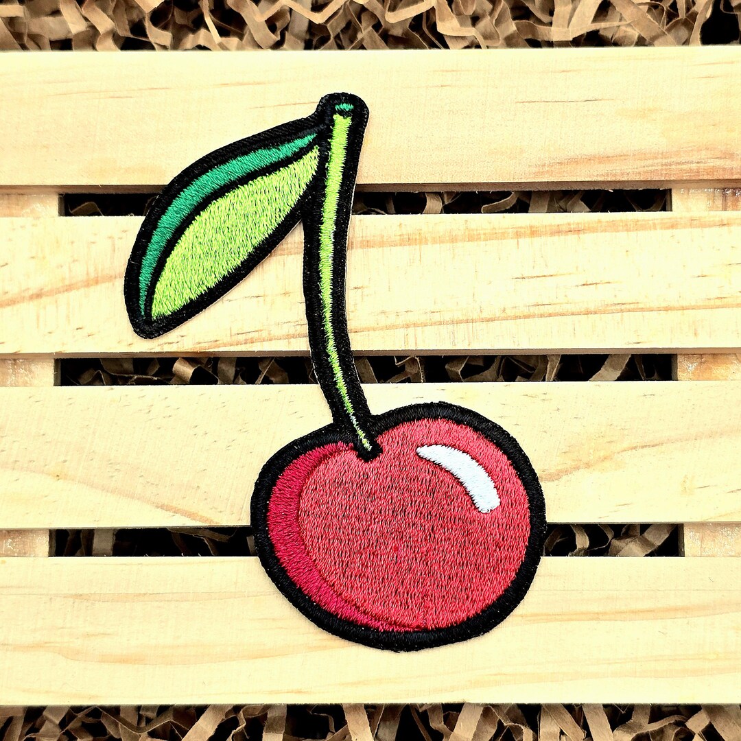 Cherry Patch, Mickey Cherry Patches, Embroidery Patch, Patches for ...