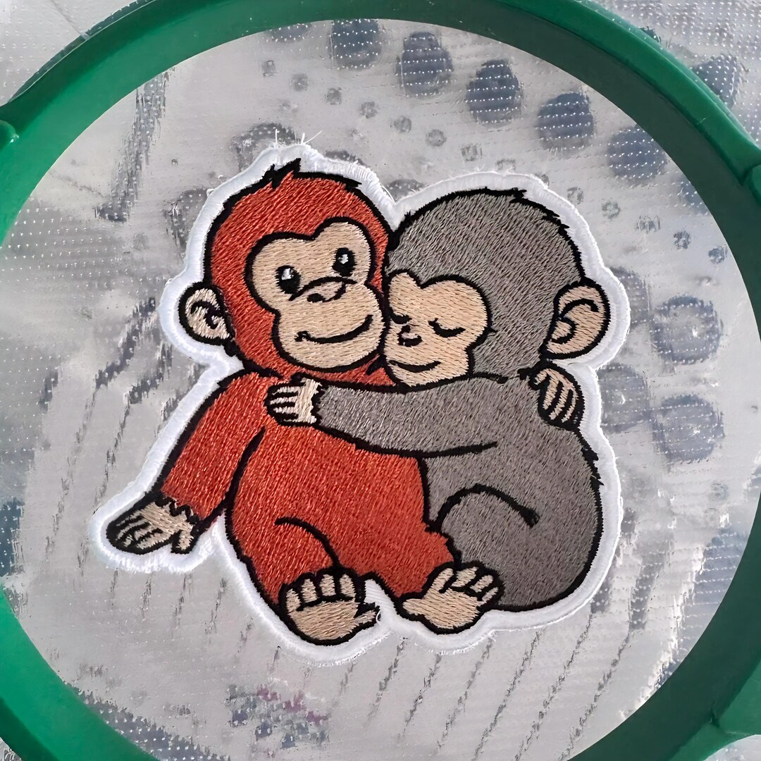 Punch Monkey Patch, Viral Monkey Patch, Embroidery Patch, Patches for ...