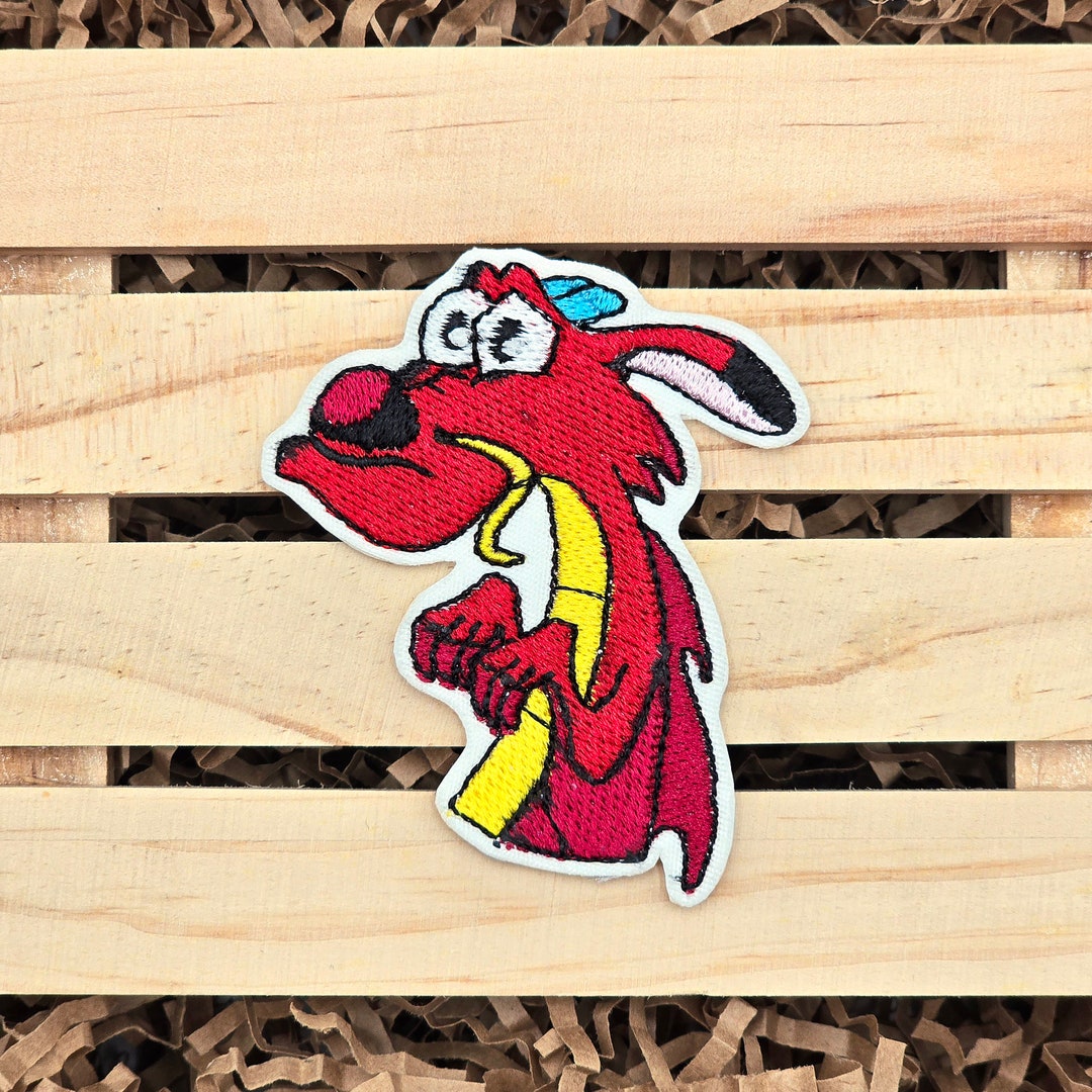 Mushu Dragon Patch, Mulan Patches, Embroidery Patch, Patches for ...