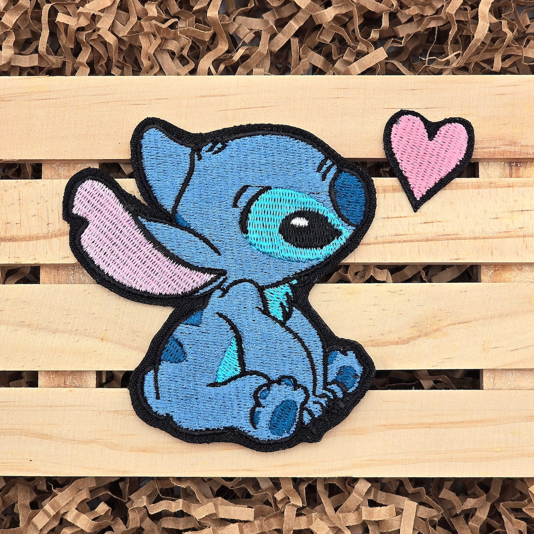 Stitch Patch, Blue Alien Patches, Embroidery Patch, Patches for ...