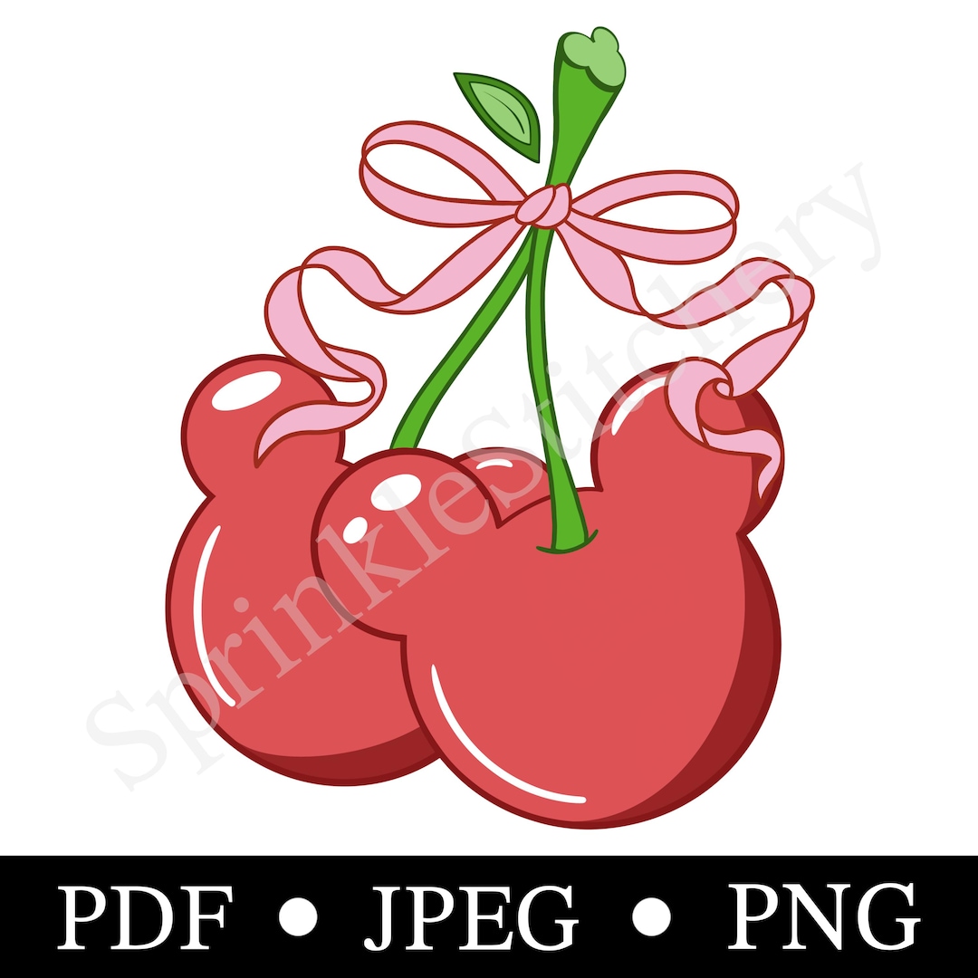 Sprinklestitchery - Cherry Mickey Instant Download, High Resolution PDF ...