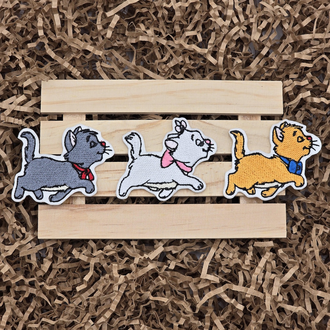Kitten Patch, Aristocats Patches, Embroidery Patch, Patches for ...