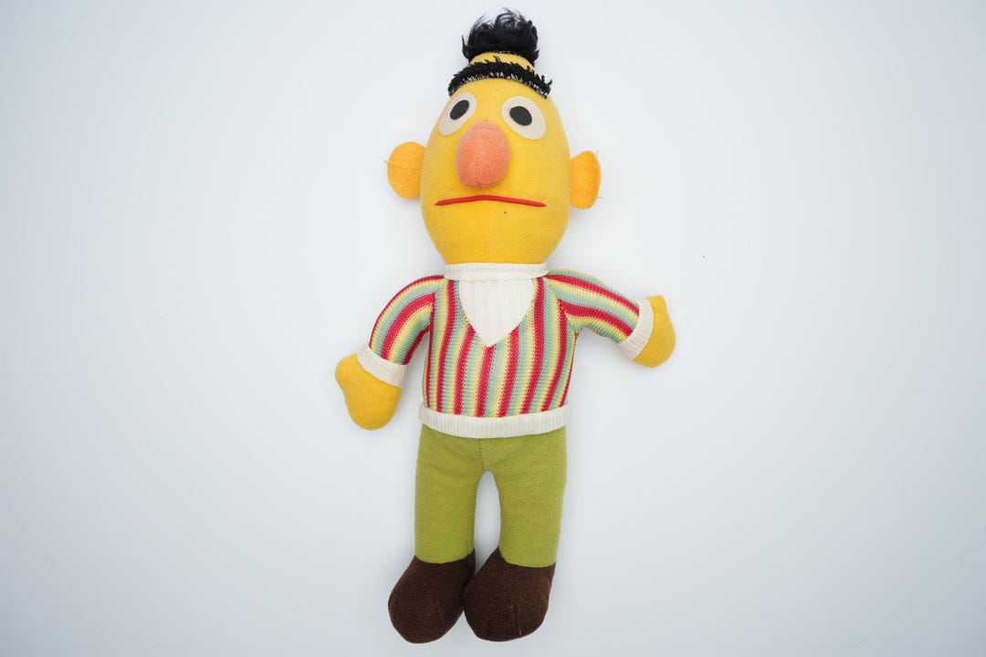Vintage Bert Soft Toy Sesame Street 30 Cm / 12 Inch - Etsy