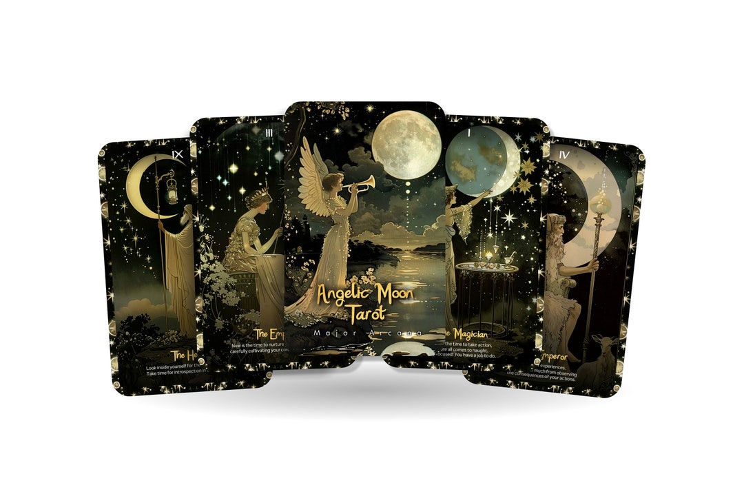 Angelic Moon Tarot - 22 Major Arcana - Opens the Door to Intuitive ...
