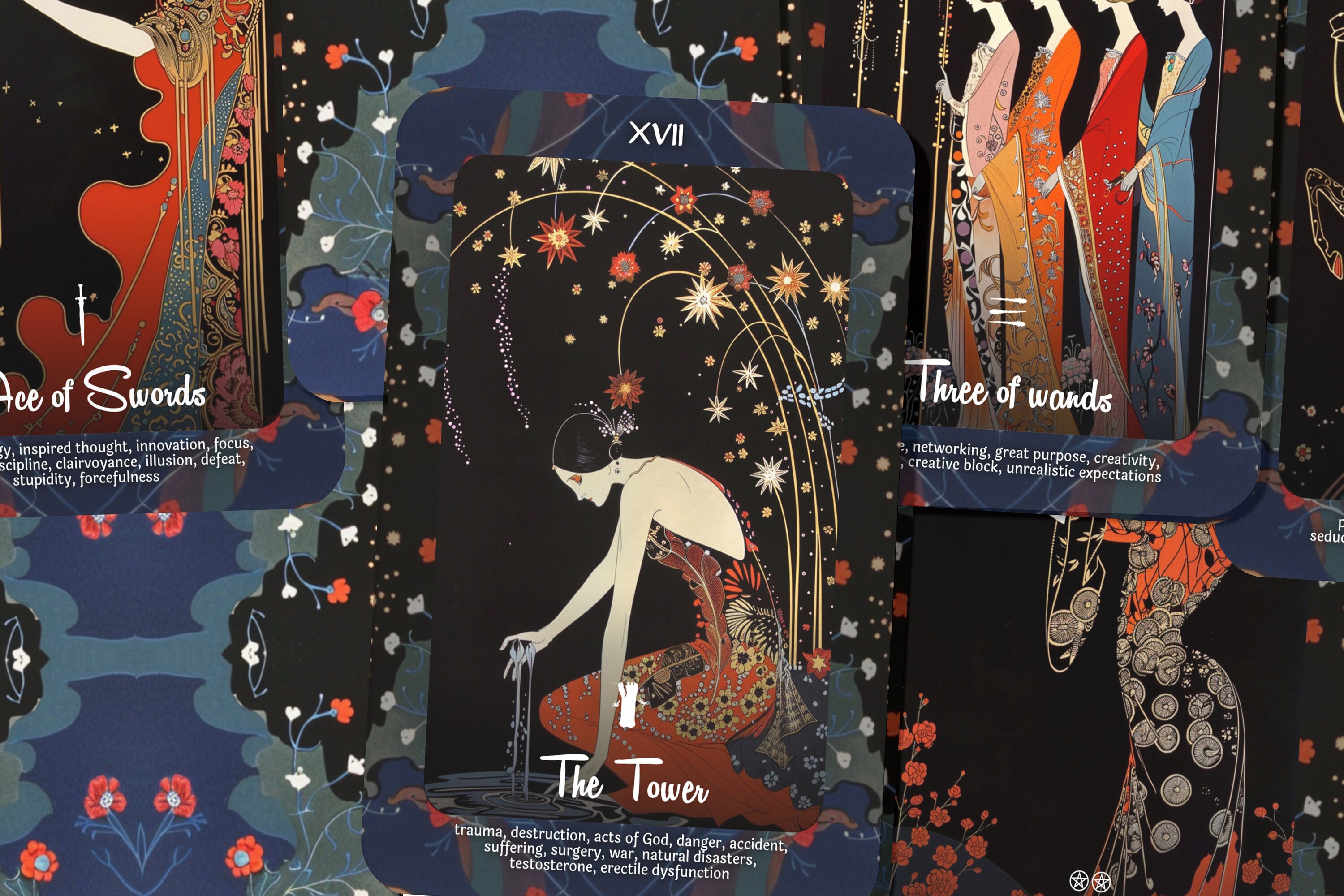 Divine Silhouettes Tarot - A Masterpiece of Art Deco Elegance - 78 ...