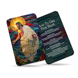 Miracles of Jesus Oracle Cards - Affirmations Inspired by the Profound ...