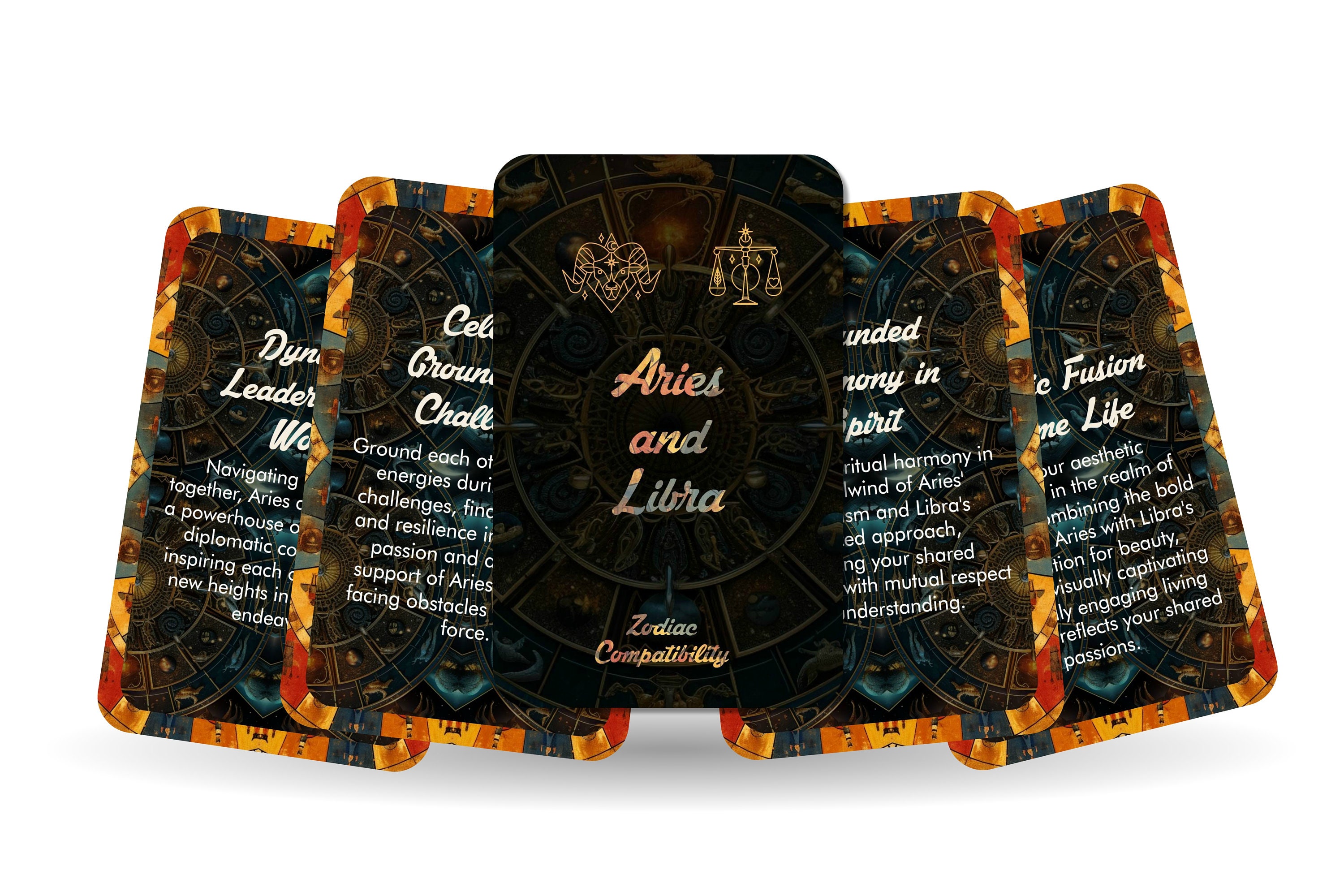 Aries and Libra Oracle Zodiac Compatibility Divination Tools Oracle ...
