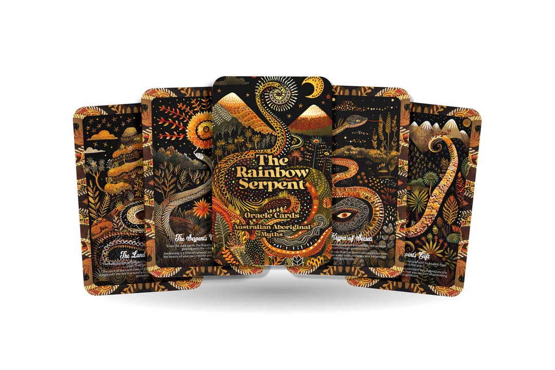 The Rainbow Serpent - 22 Oracle Cards - Awaken Creation and Sacred ...