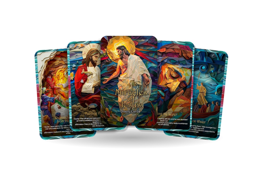 Miracles of Jesus Oracle Cards - Affirmations Inspired by the Profound ...