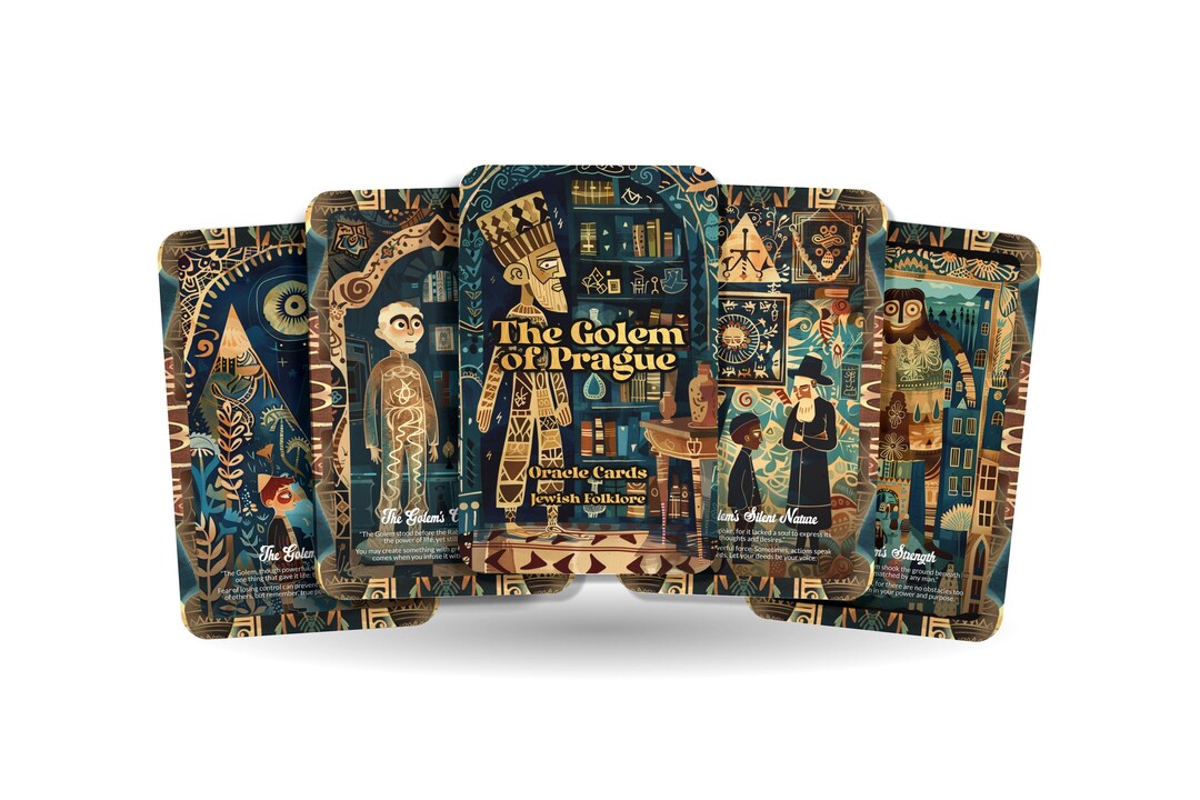 The Golem of Prague - 22 Oracle Cards - Manifest Protection and Hidden ...