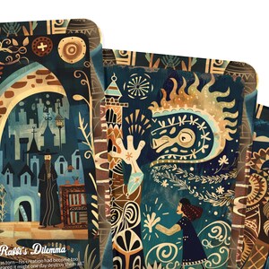 The Golem of Prague - 22 Oracle Cards - Manifest Protection and Hidden ...