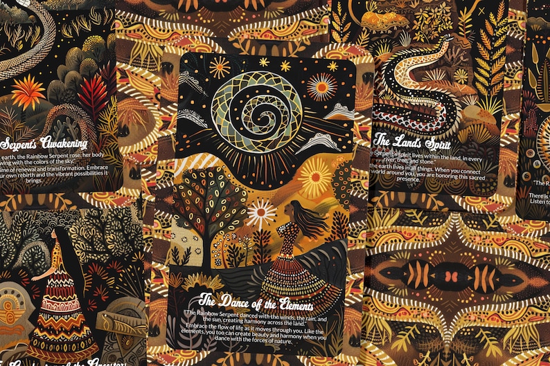 The Rainbow Serpent - 22 Oracle Cards - Awaken Creation and Sacred ...