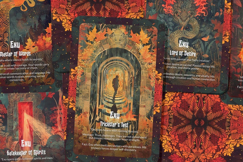 The Oracle of Exu – A Messenger God Oracle Deck – 22 Oracle Cards ...