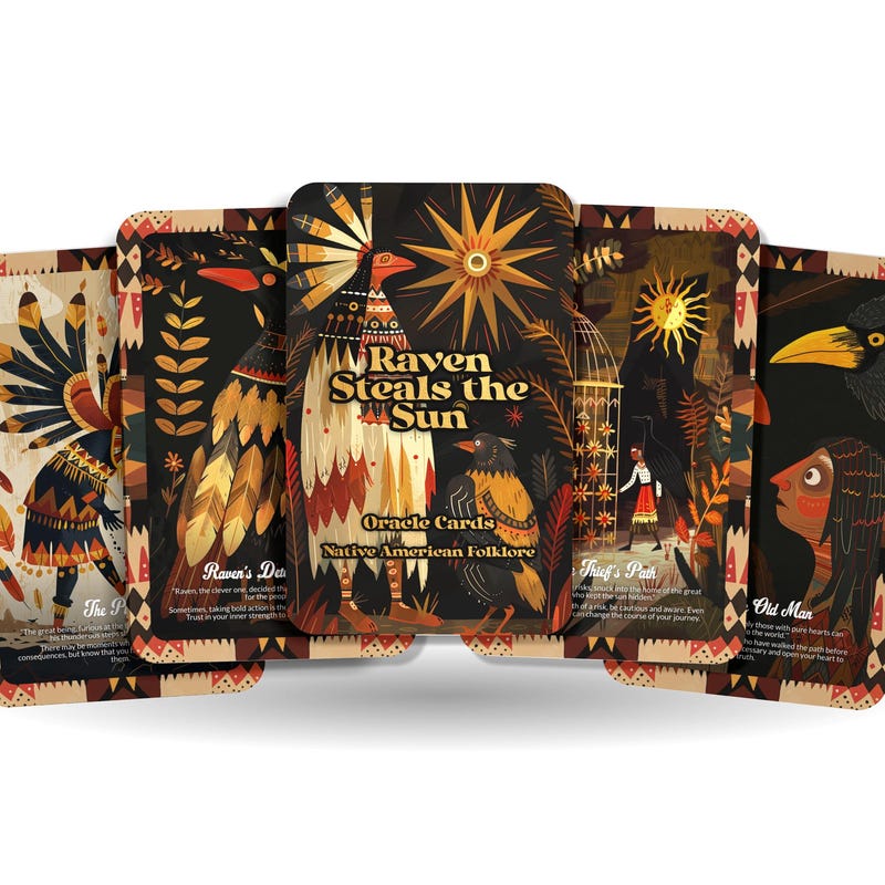 Raven Steals the Sun - Etsy