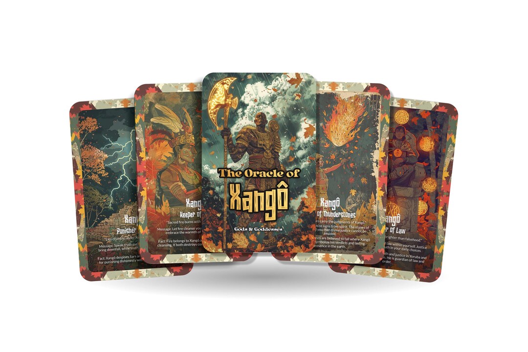 The Oracle of Xangô – A Justice God Oracle Deck – 22 Oracle Cards ...