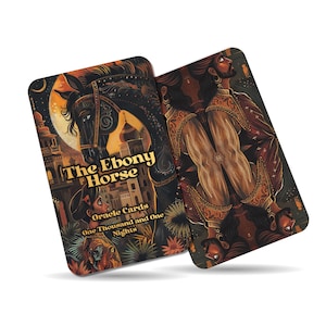 The Ebony Horse - 22 Oracle Cards - Soar Beyond Boundaries With Vision and Courage - Etsy