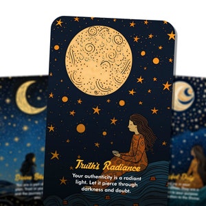 Moon's Blessing Oracle - Oracle Cards - Guided by Moonlight, Inspired ...