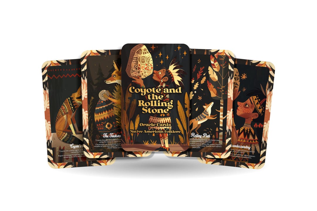 Coyote and the Rolling Stone - 22 Oracle Cards - Harness the Trickster ...