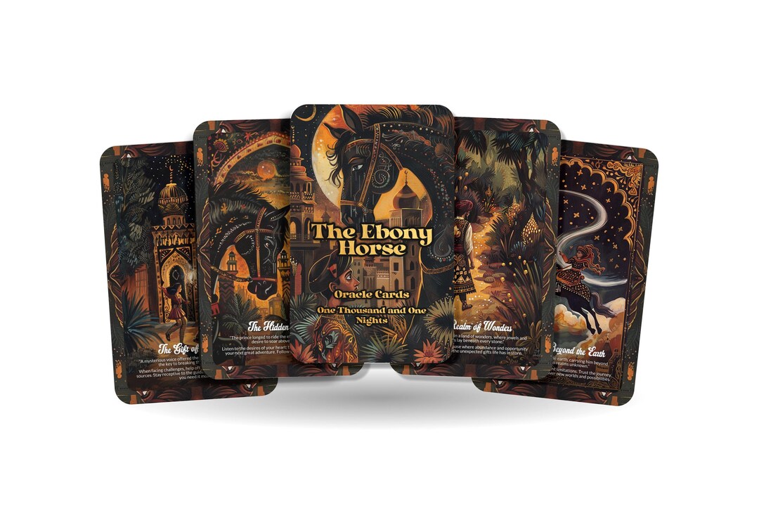 The Ebony Horse - 22 Oracle Cards - Soar Beyond Boundaries With Vision ...
