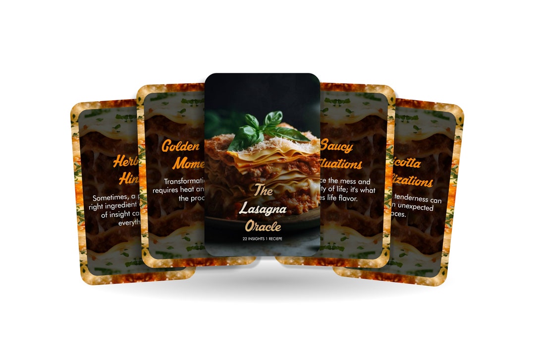 The Lasagna Oracle - Twenty Two Insights and One Recipe - Divination ...