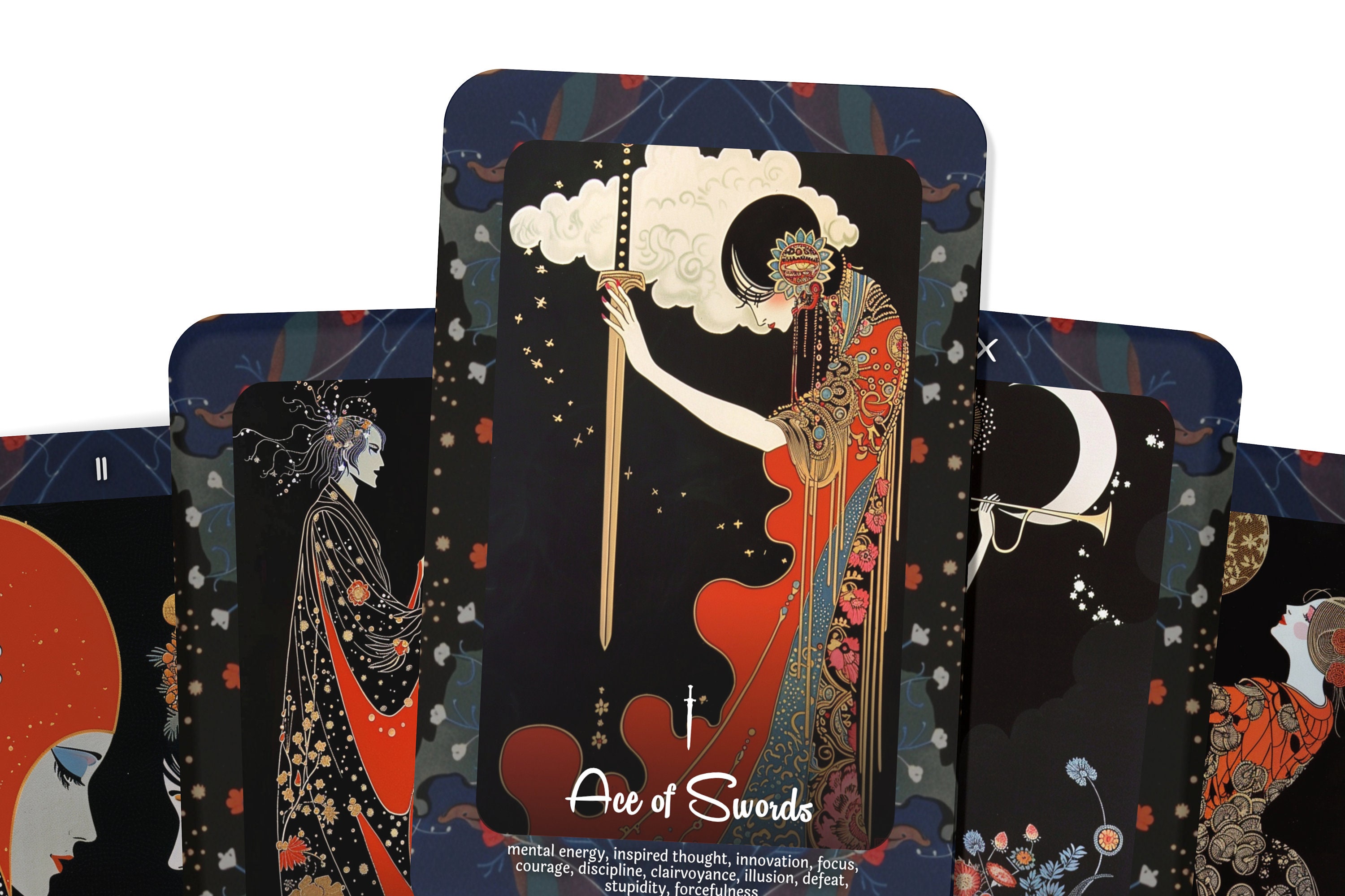 Divine Silhouettes Tarot - A Masterpiece of Art Deco Elegance - 78 ...