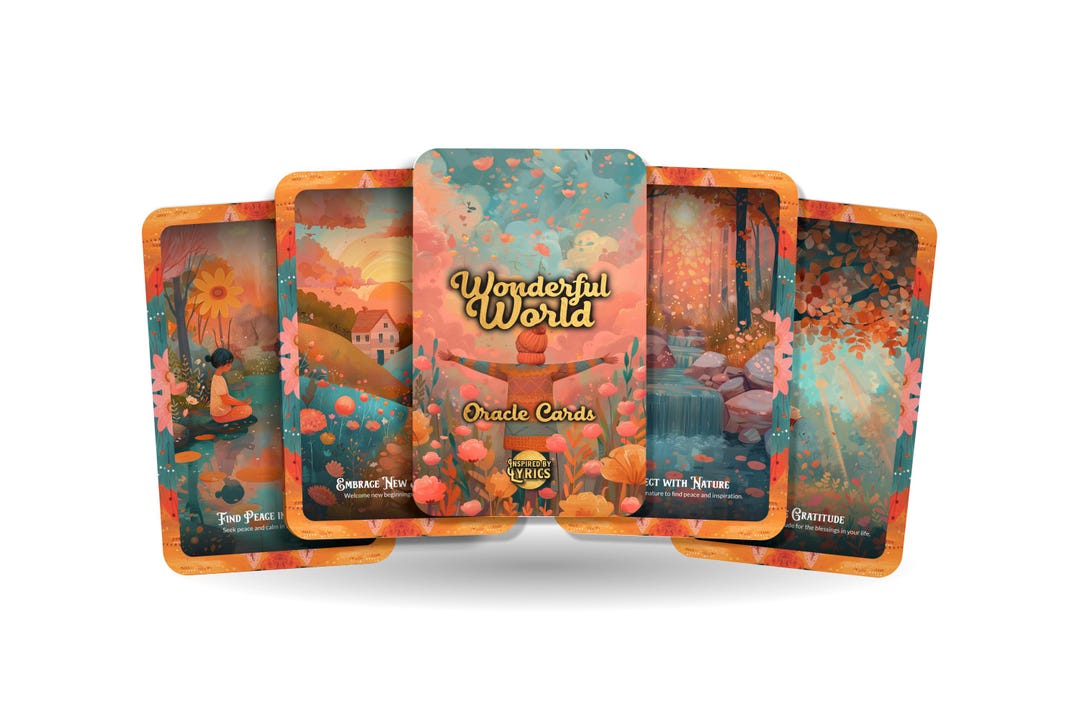 Wonderful World Oracle Cards - Mindfulness Cards - Divination Tools - Etsy
