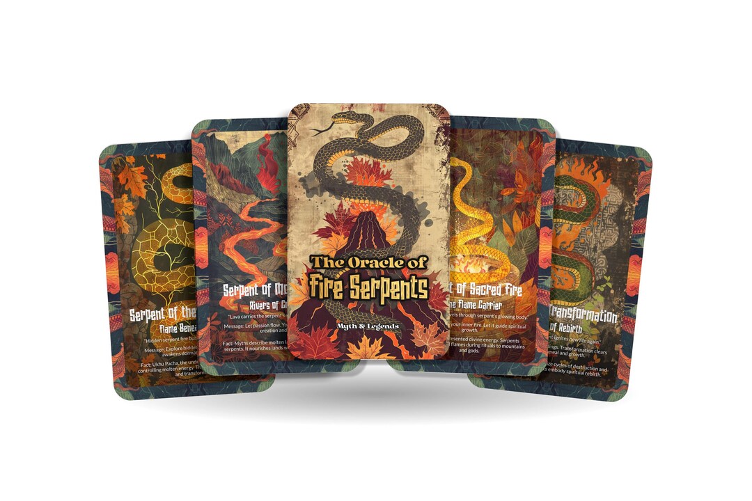 The Oracle of Fire Serpents – A Primal Energy Oracle Deck – 22 Oracle ...