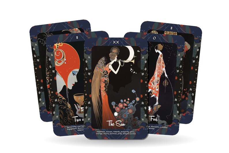 Divine Silhouettes Tarot - A Masterpiece of Art Deco Elegance - 78 ...