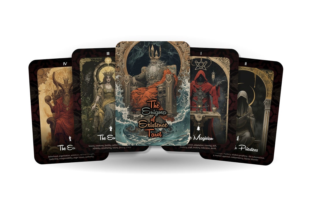 The Enigma of Existence Tarot - 78 Cards - Tarot - Tarot Deck - Fortune ...