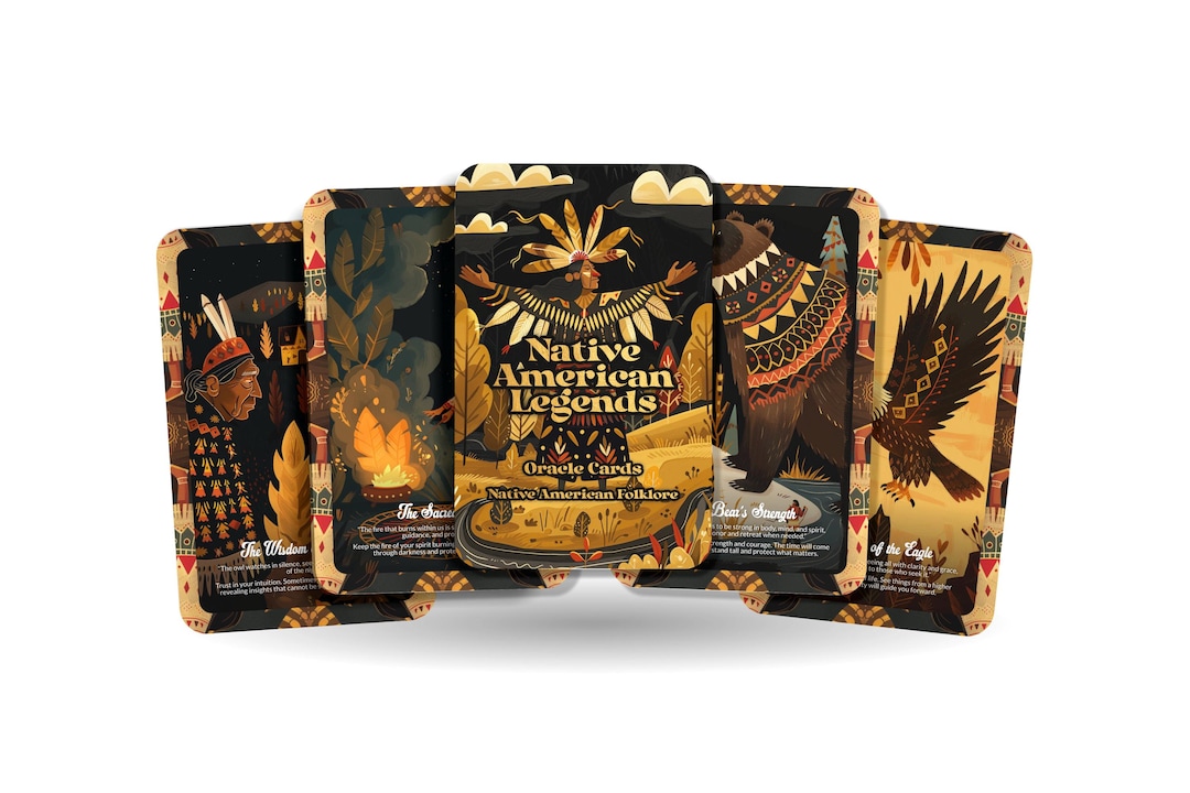 Native American Legends - 22 Oracle Cards - Connect to Earth's Spirit ...