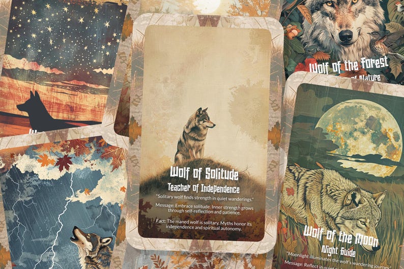 The Oracle of the Maned Wolf – A Sacred Wanderer Oracle Deck – 22 ...