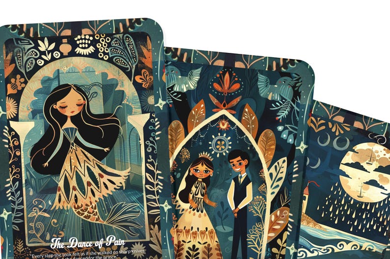 The Little Mermaid - 22 Oracle Cards - Follow Love and Sacrifice to ...