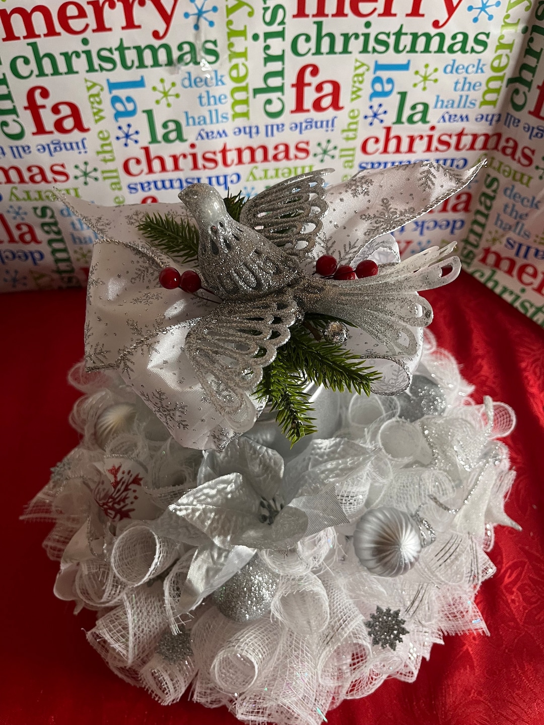 Bird of Peace Lighted Mason Jar Christmas Centerpiece - Etsy