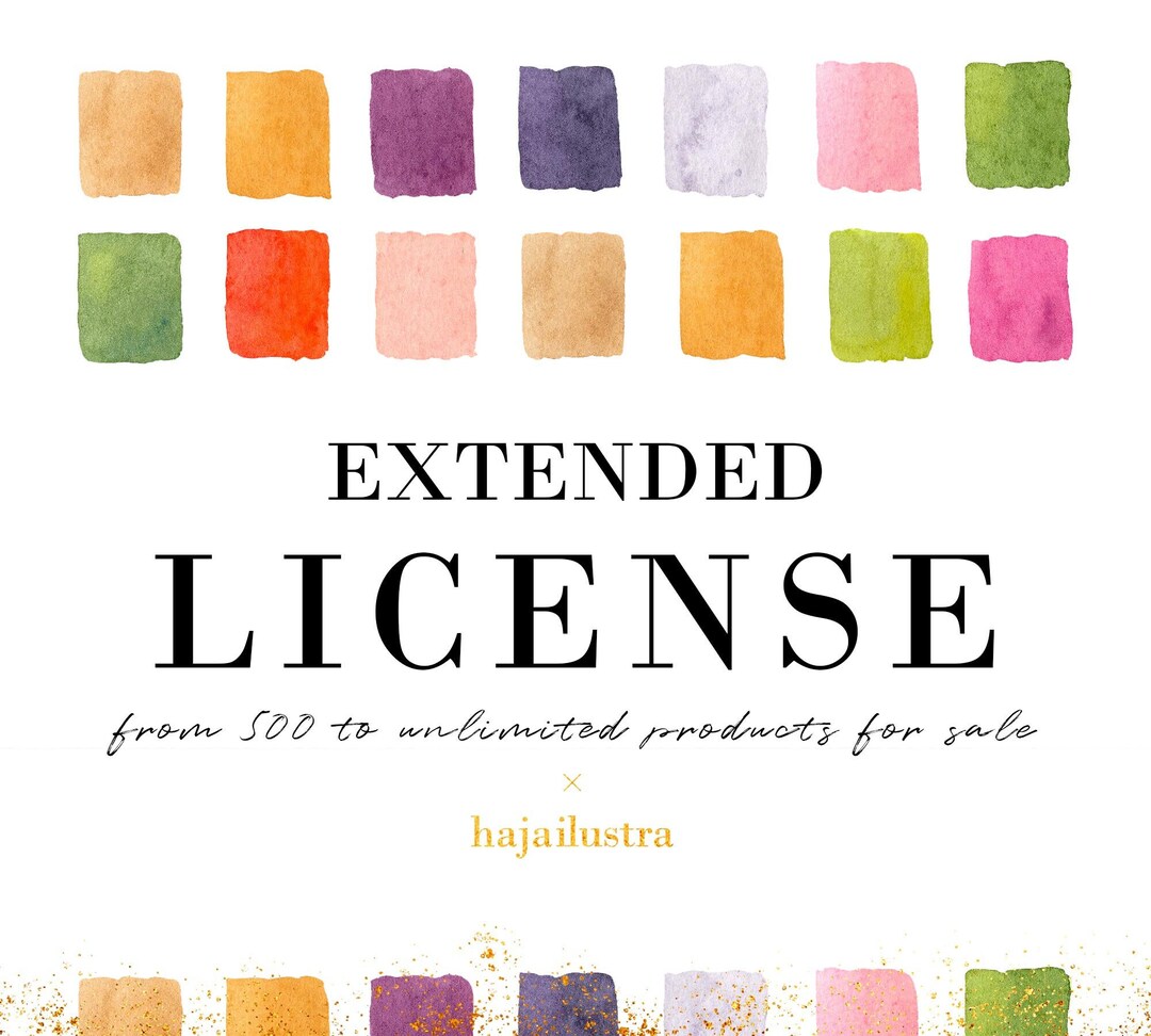 EXTENDED LICENSE for Large Production. From 500 to Unlimited Sales ...