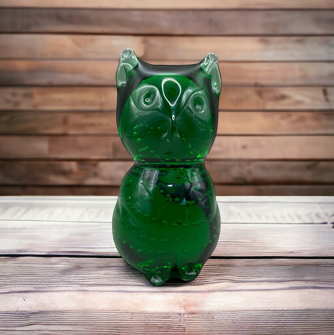 Swedish Vintage Glass Cat From Mantorp Glassworks. From the 1970s ...