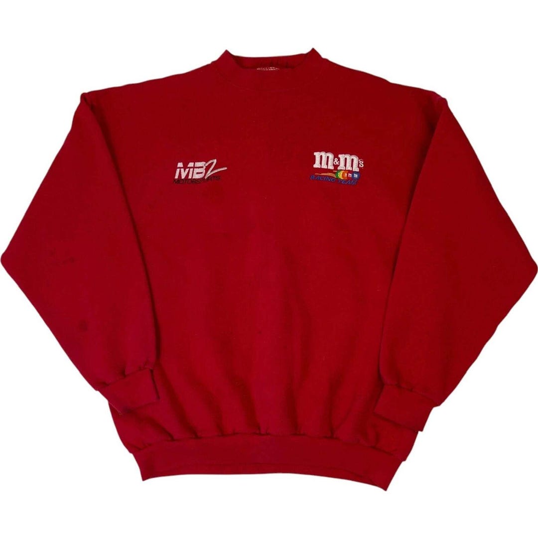 Vintage Y2K Tultex MB2 Motorsports M&m's Racing Team Sweatshirt Red ...