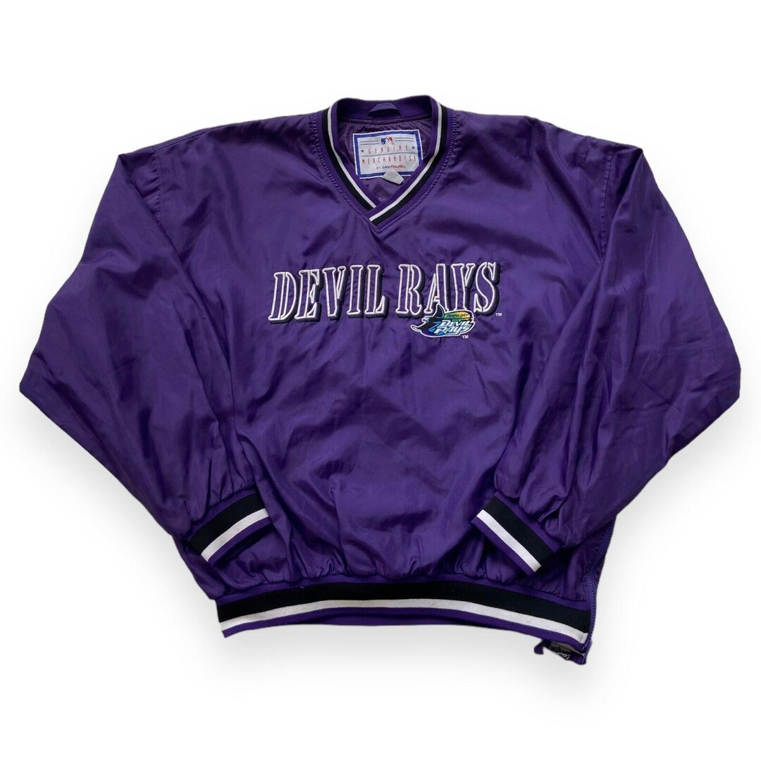 Vintage 90s Logo Athletic MLB Devil Rays Jacket Purple Size XL - Etsy