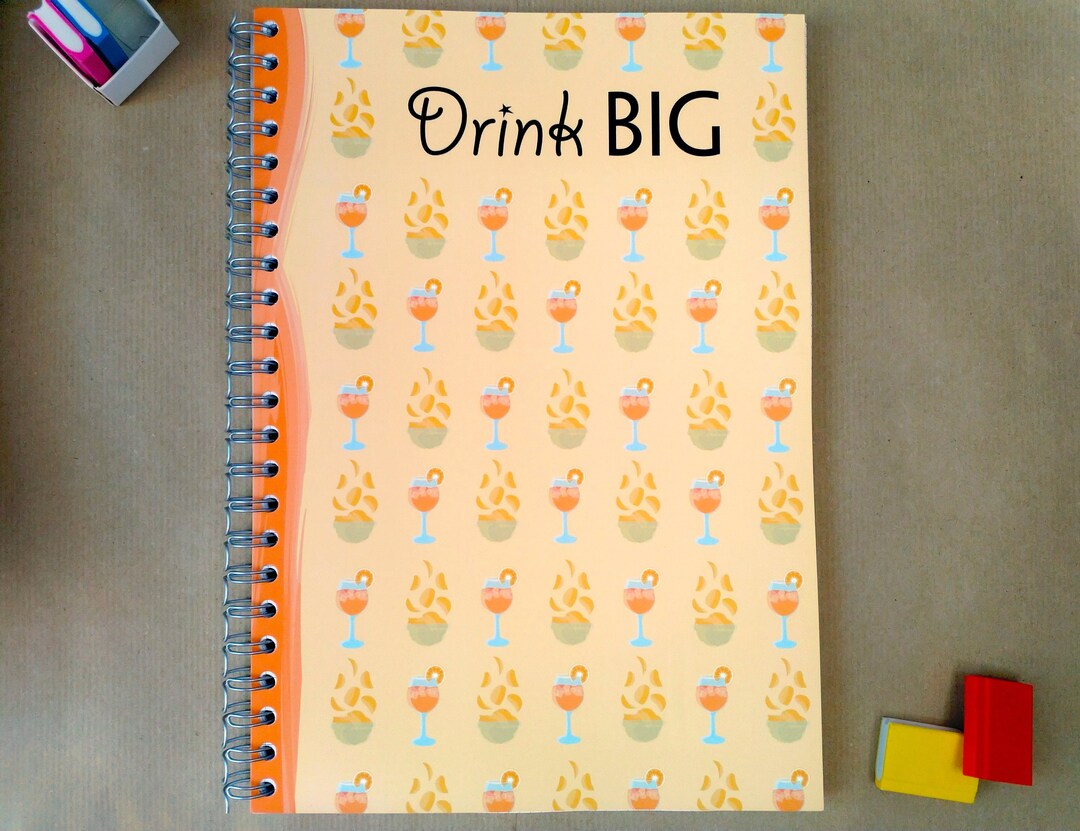 Notebook Drink BIG A4 Format - Etsy