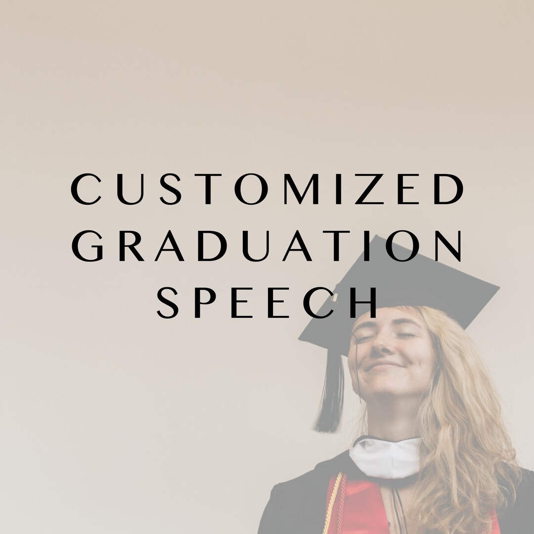 Personalized Graduation Speech, Custom Commencement Speech - Etsy