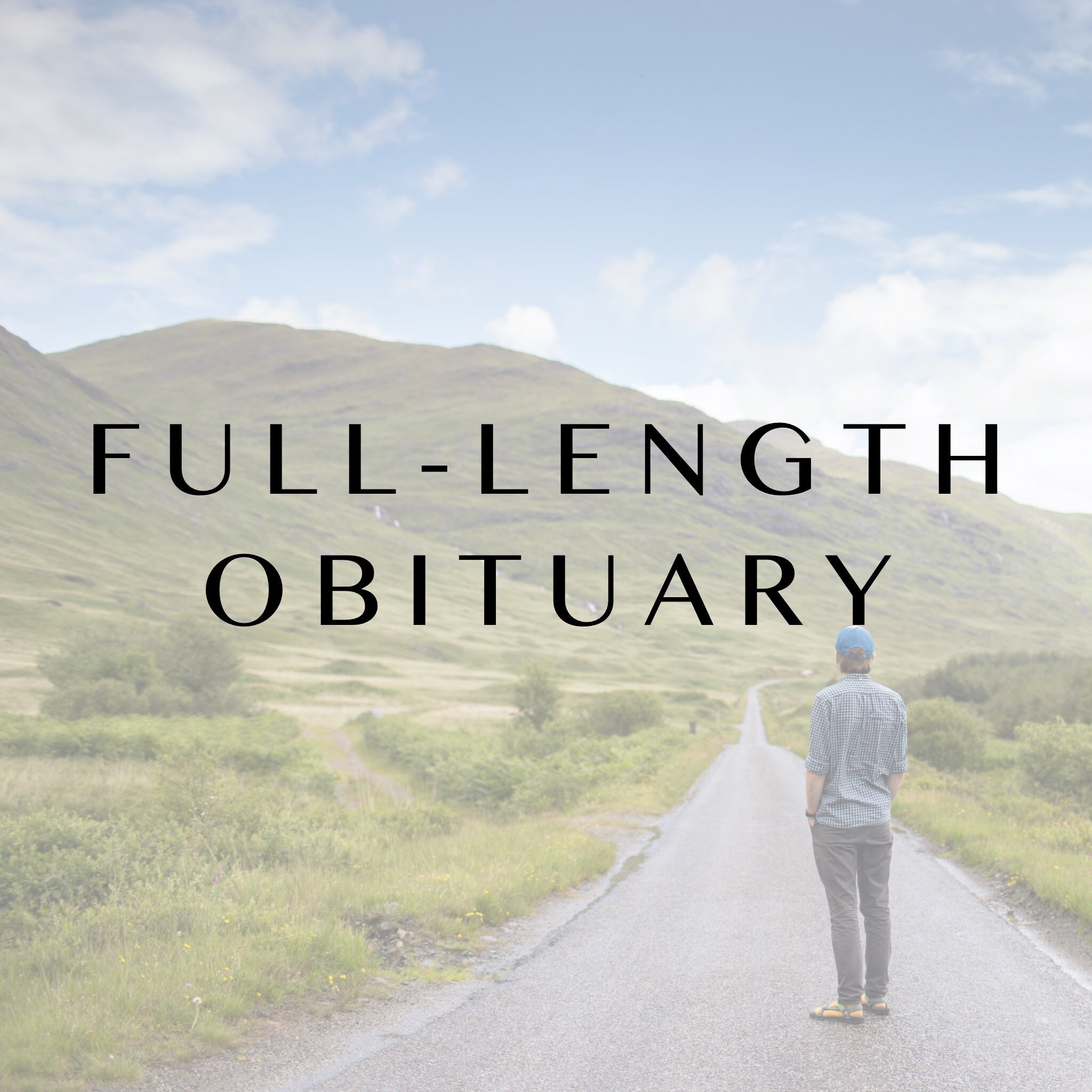 Obituary Death Announcement In Memoriam Celebration Of Life Etsy UK